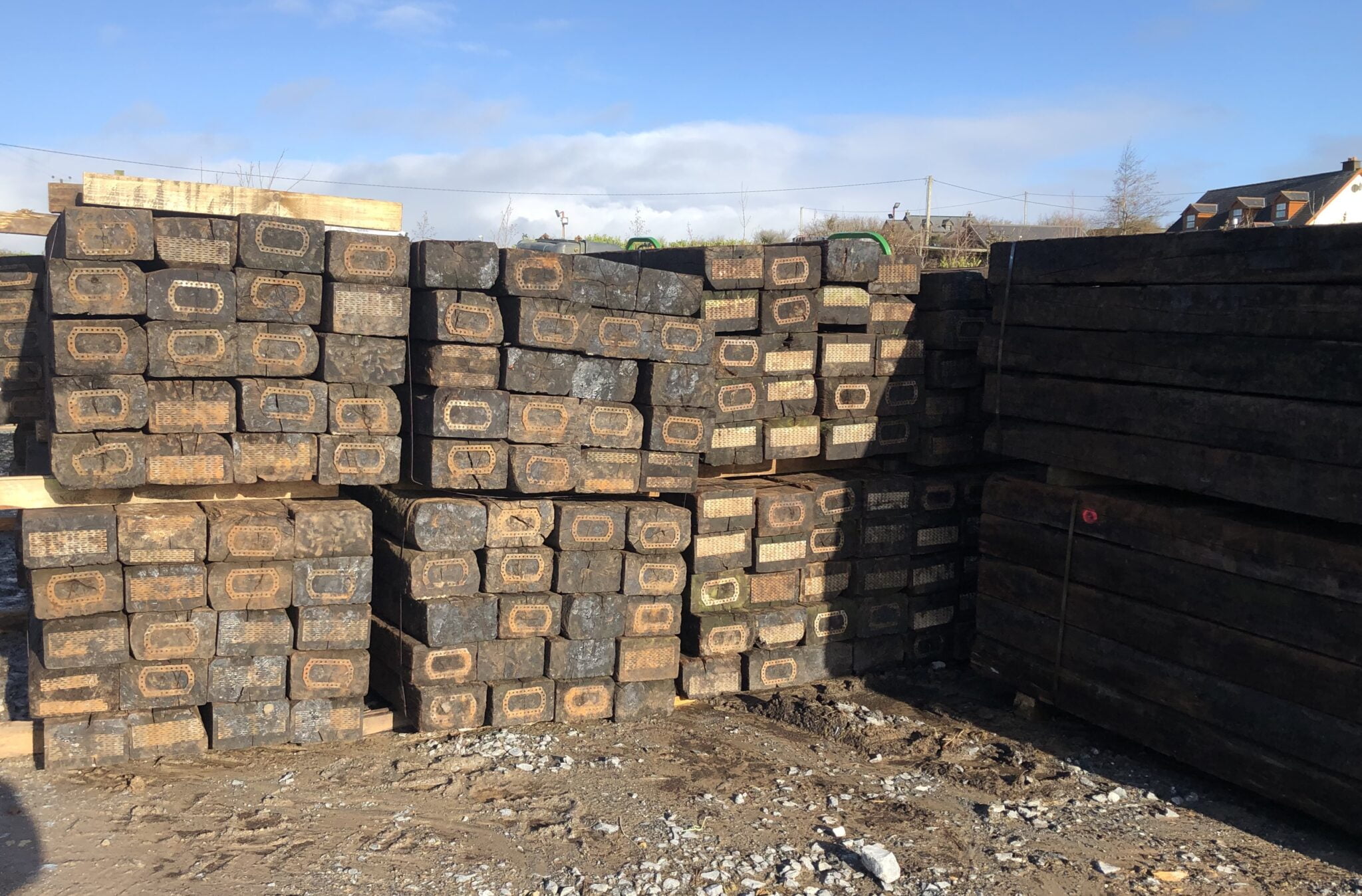 Reclaimed European Oak Railway Sleepers - Noblewood Garden Store