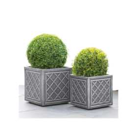 Lead Effect Square Planter - Noblewood Garden Store